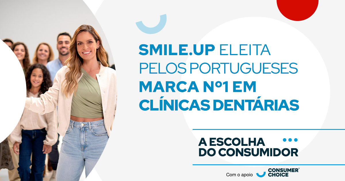 Smile.up eleita pelos portugueses marca Nº1 em Clínicas Dentárias