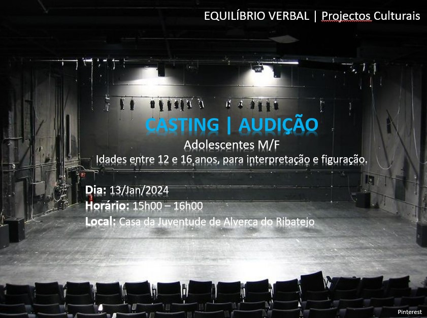 Classificado - Casting | Audição Interpretação