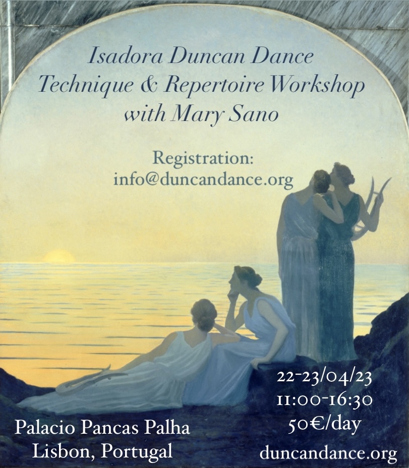 Classificado - Workshop Isadora Duncan dance technique and repertory