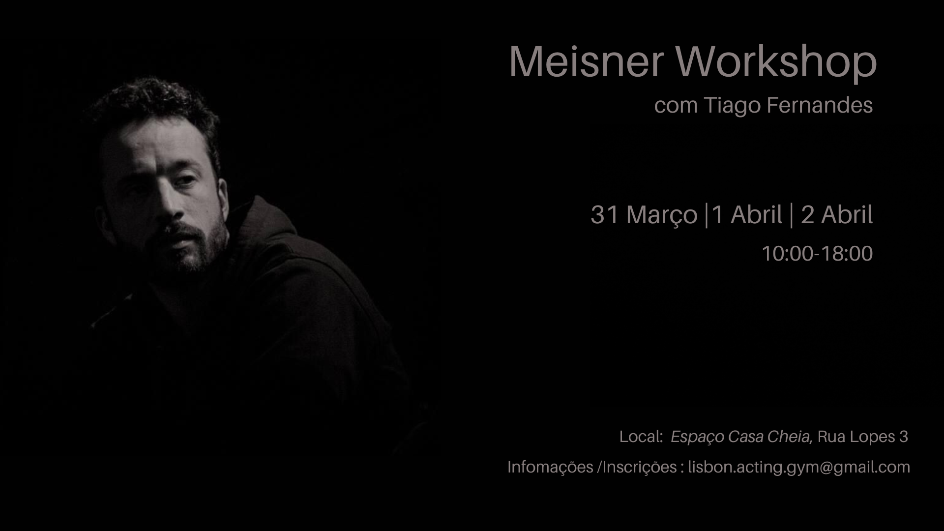 Classificado - Workshop Técnica de Meisner