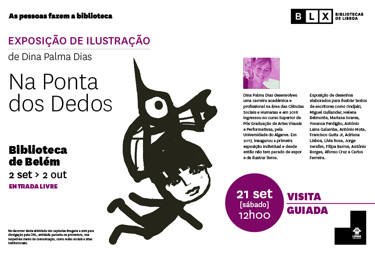 Classificado - Visita guiada a exposição "Na ponta dos dedos", de Dina ...