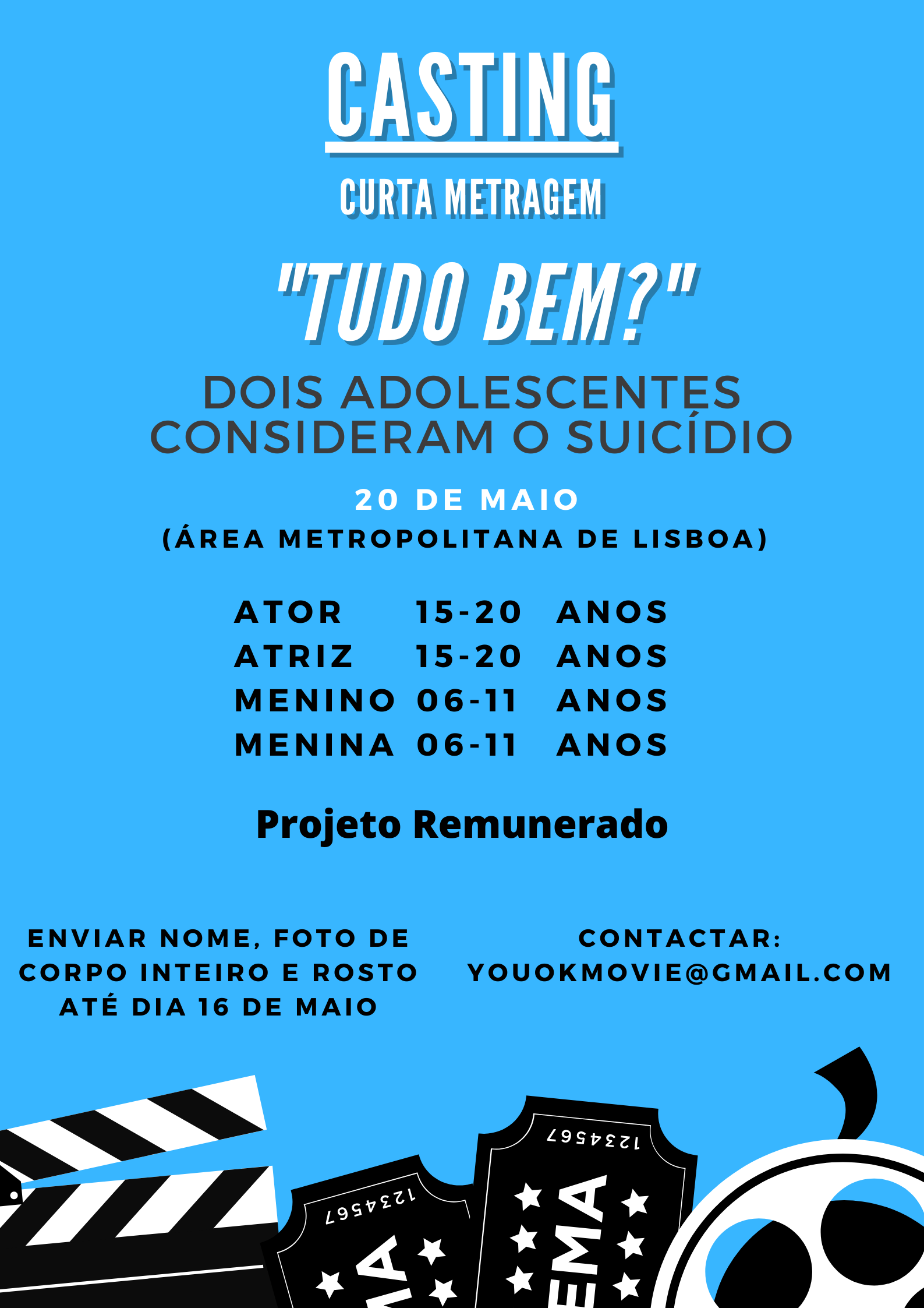 Classificado - Casting: Curta-Metragem